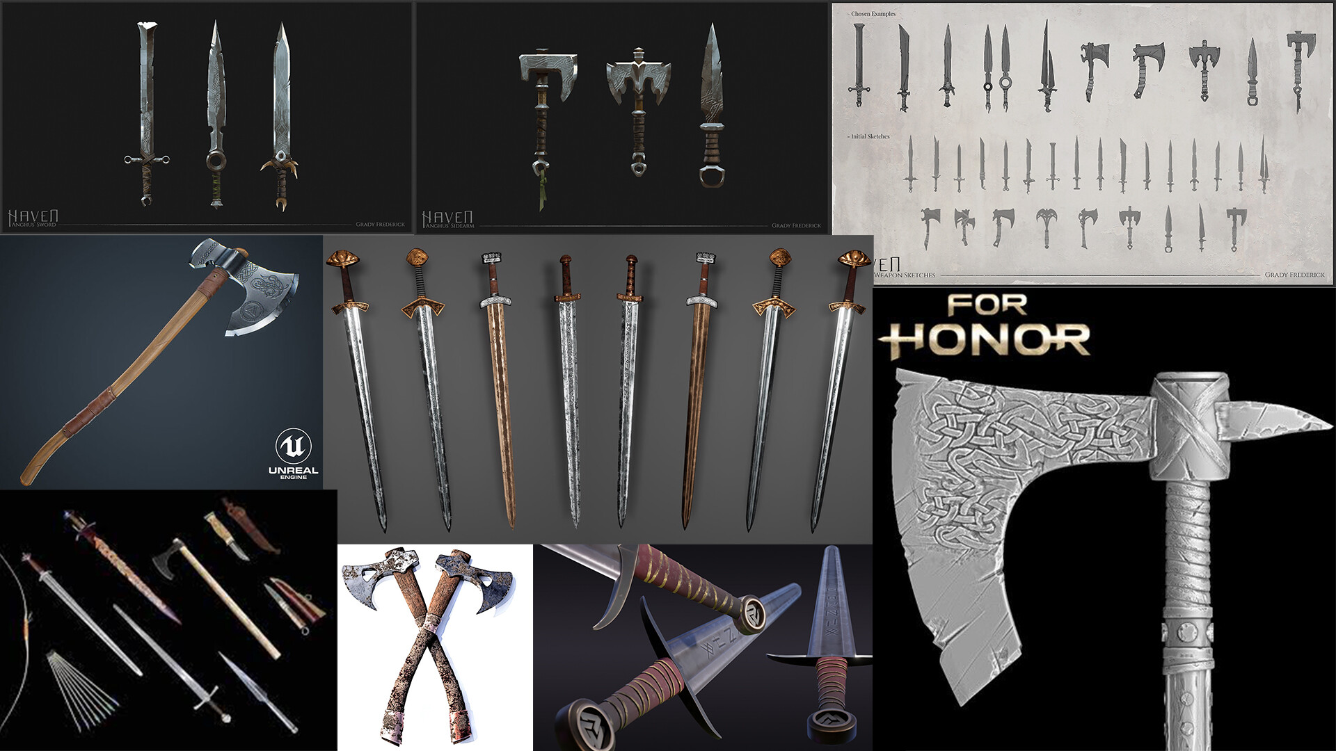 Jesus Ocasio - Viking Weapon Pack References
