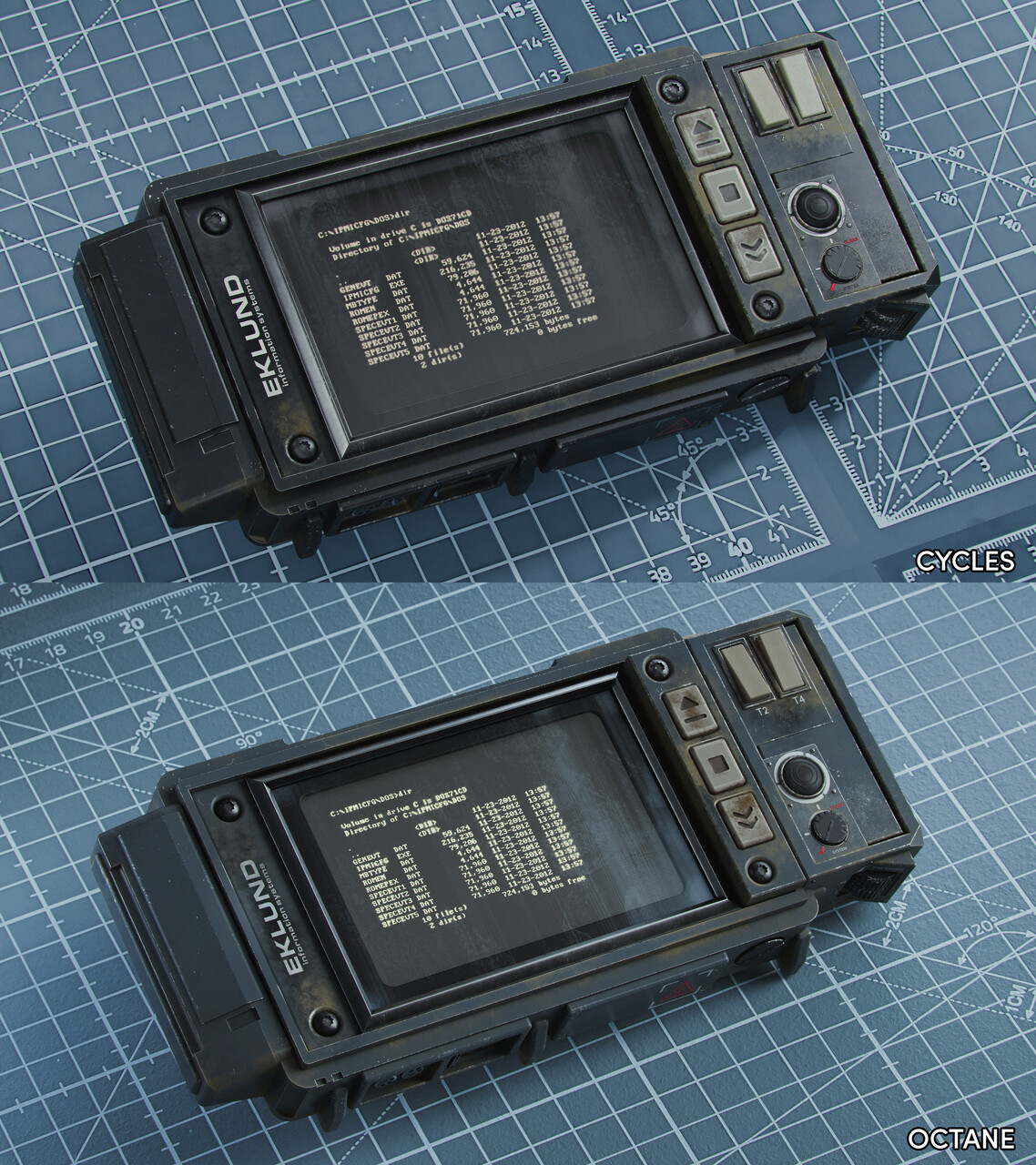 René Aigner - Comparing Octane and Cycles for prop renderings