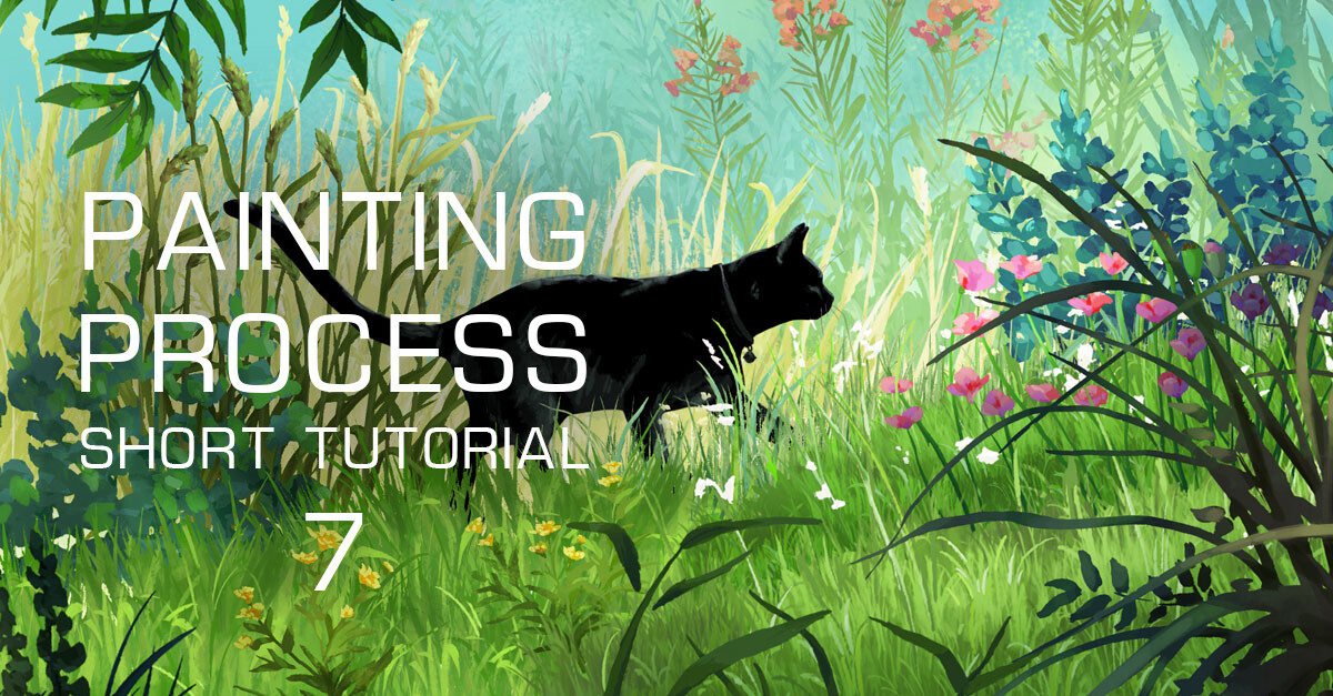 ArtStation - PAINTING PROCESS - Short tutorial 7 : How to use vegetal ...