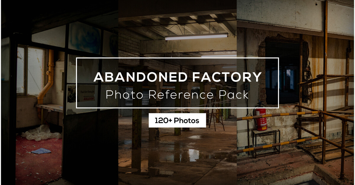 ArtStation - Abandoned Factory ref pack