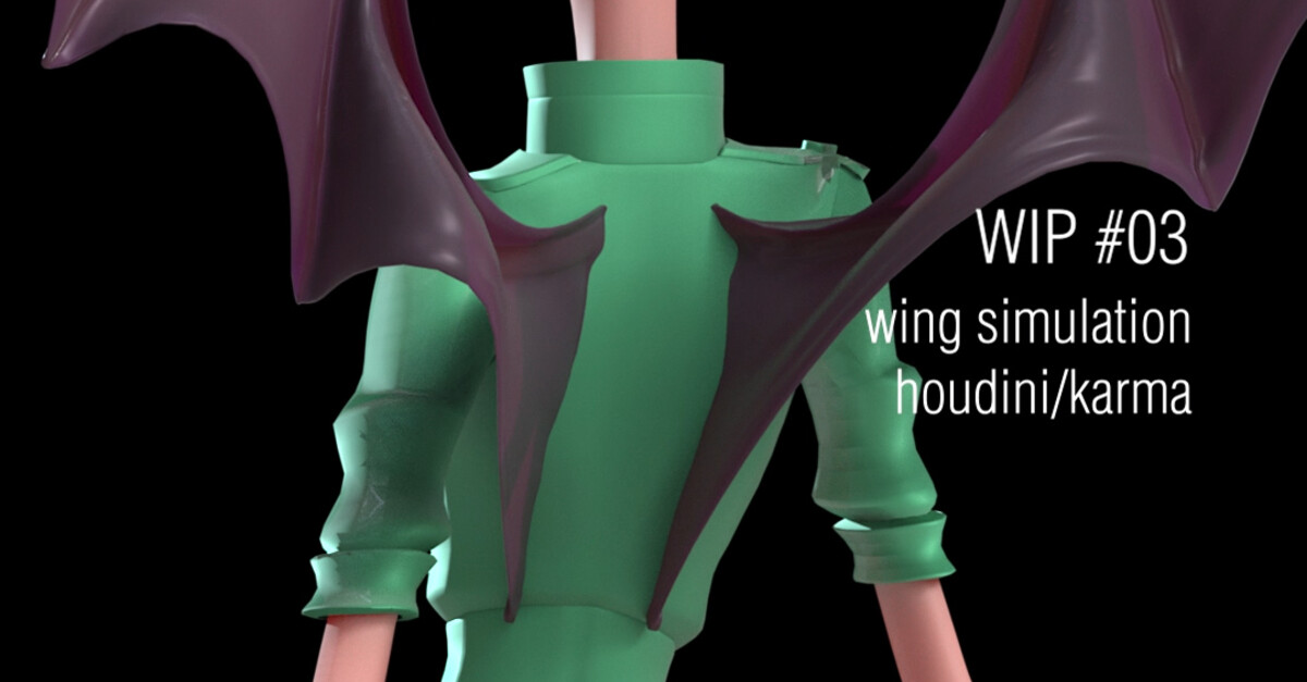 ArtStation - WIP - Demon Girl - Character Rig & Sim #01