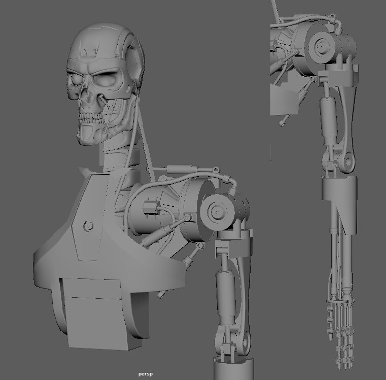 Massimo Ribattezzato - Arnold Schwarzenegger in Terminator t800 wip