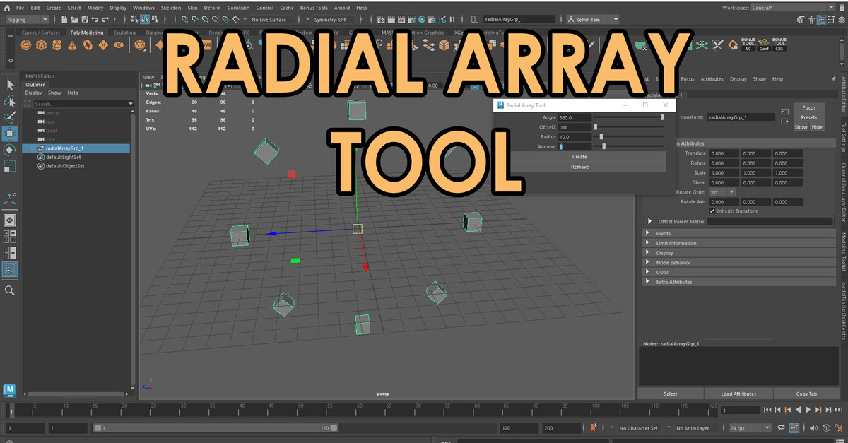ArtStation - (WIP) Radial Array Tool - Dev update
