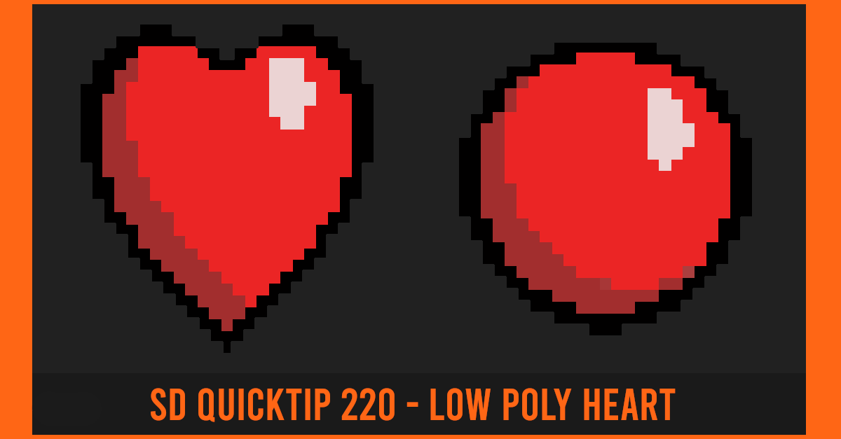 Martin Schmitter - Substance Designer Beginner Quicktip 220 (Low Poly Heart)