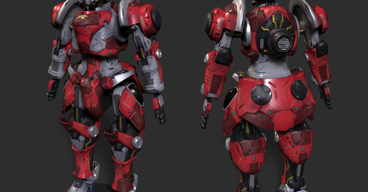 ArtStation - Wip: Robots modeling and texture painting