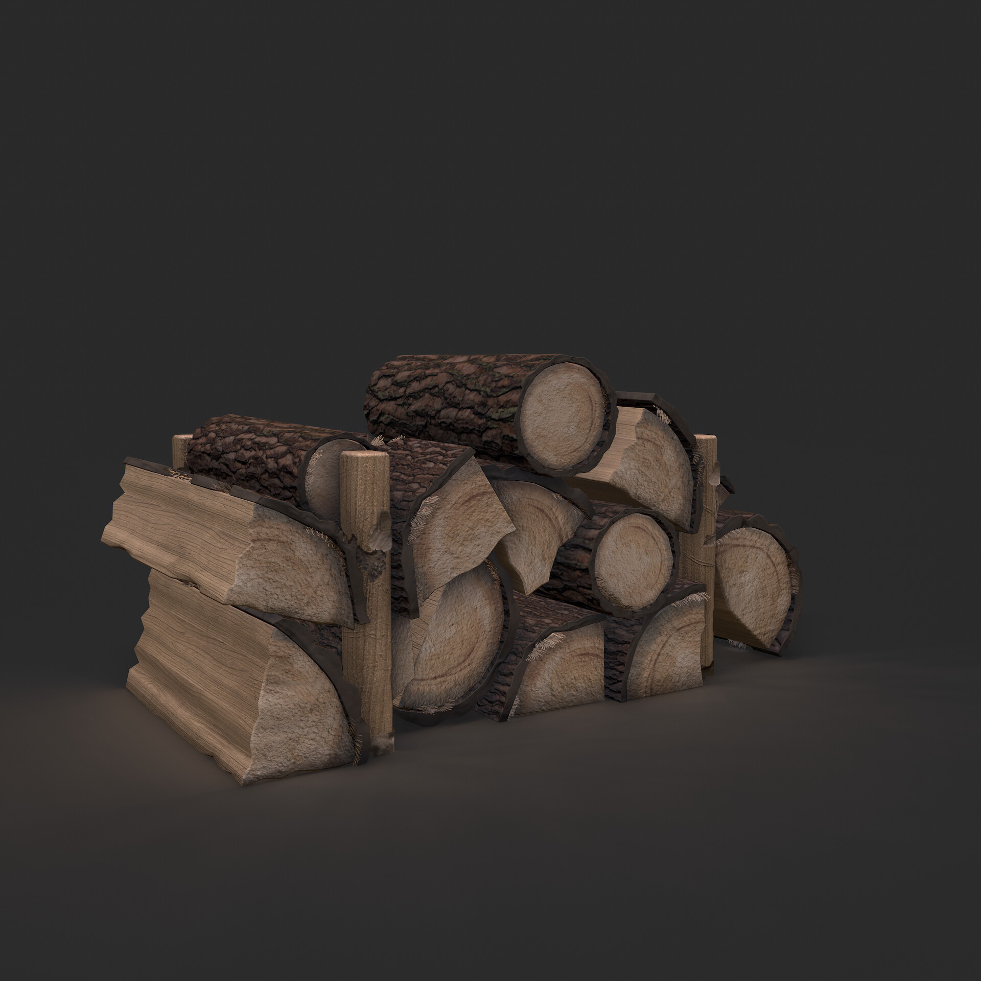 ArtStation - Pile Of Wood