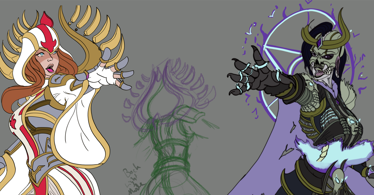 ArtStation - Rough action poses and expanded details