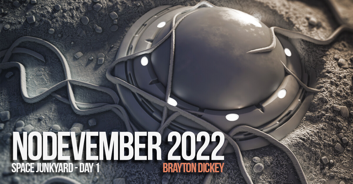 ArtStation - Nodevember 2022 - DAY 1 - Space Junk