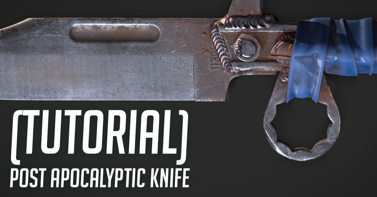ArtStation - [Tutorial] Post Apocalyptic Knife - Game Asset