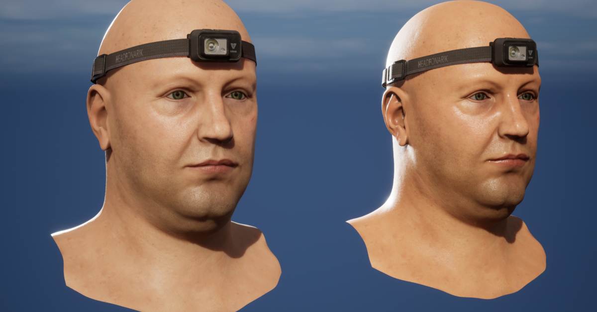 ArtStation - [WIP] Barry Wheeler - Skin shader and starting modeling a gun