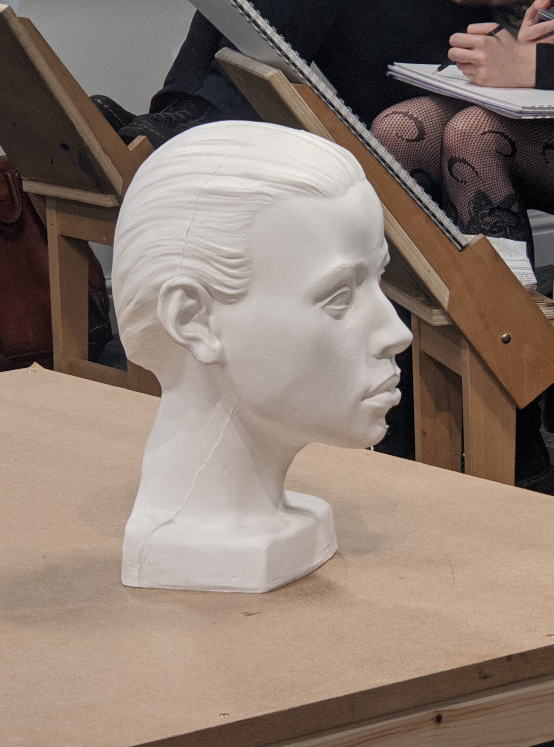 how to draw plaster head