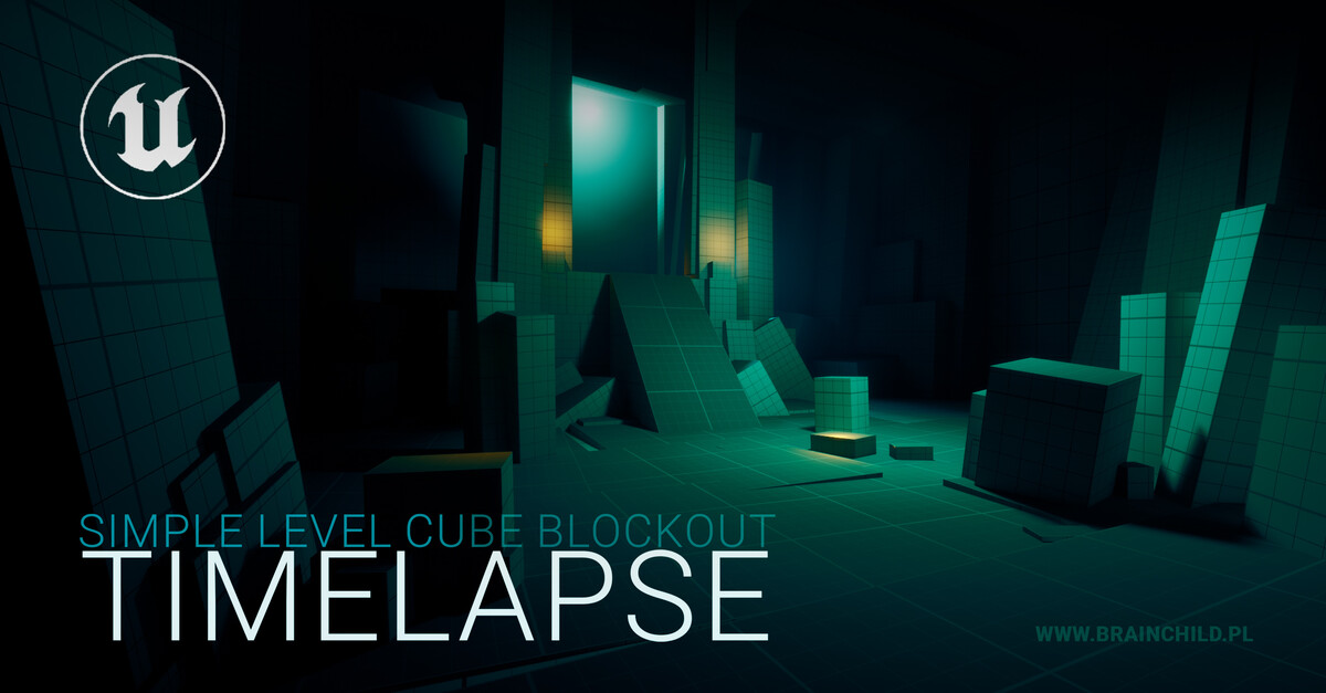 Artstation Creating A Basesimple Blockout Using Cubes For A Game Level In Unreal Engine 5