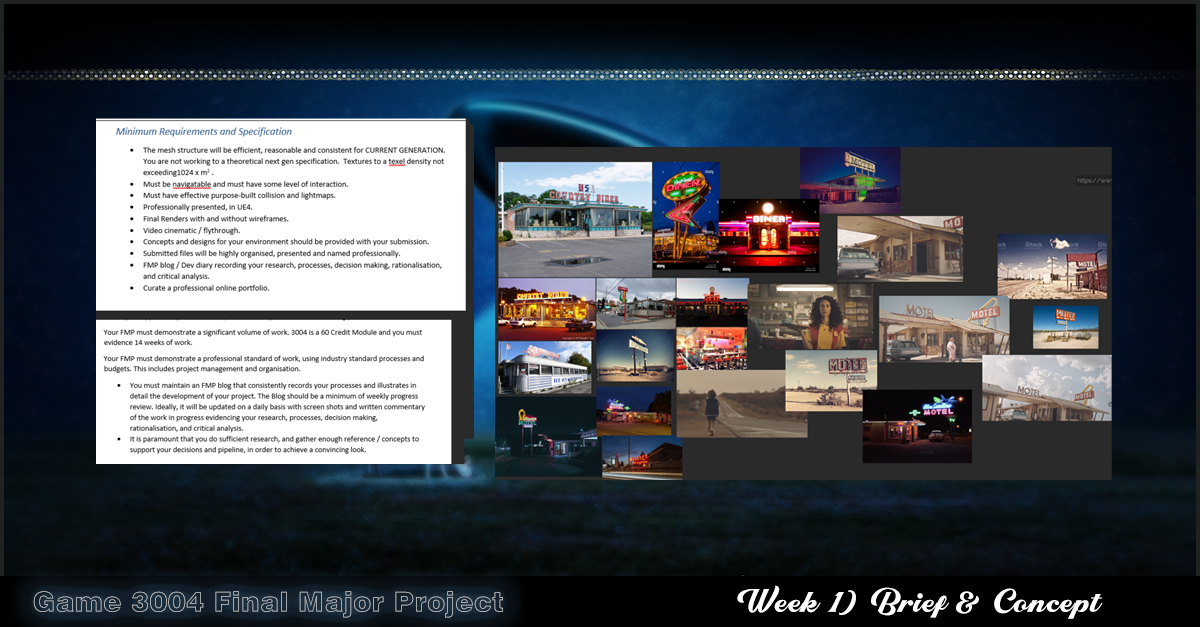 ArtStation - Final Major Project - Brief Analysis and Concepts (Week 1)