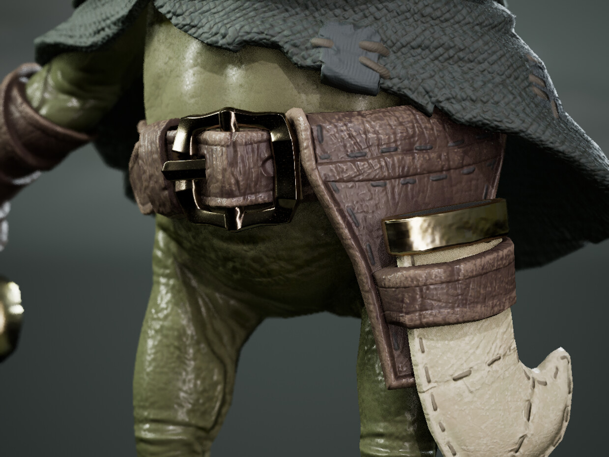 James Ludden Portfolio - Frog Rogue Character