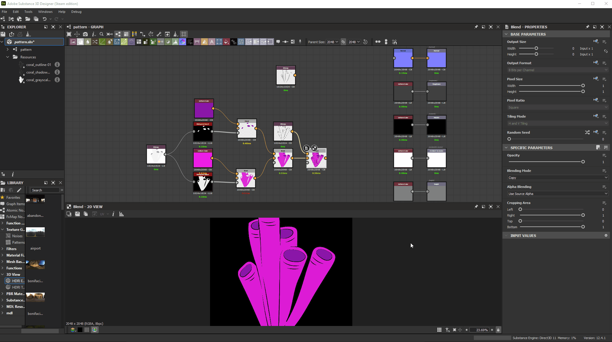 Céline Dameron - Build a stylized pattern using bitmaps in Substance ...