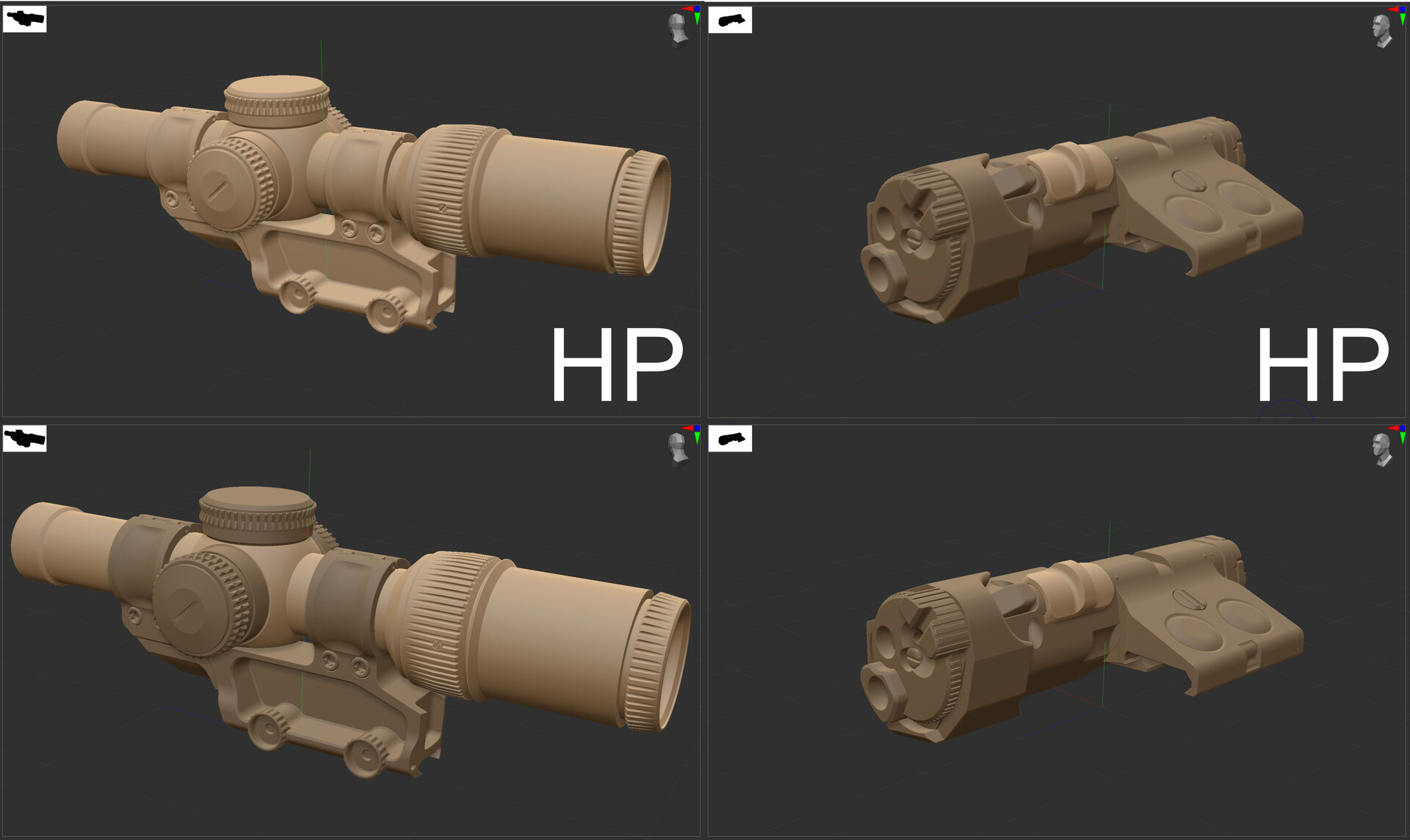Howel GANUCHAUD - Exploring Fusion 360 & Zbrush for Weapons [Repost]