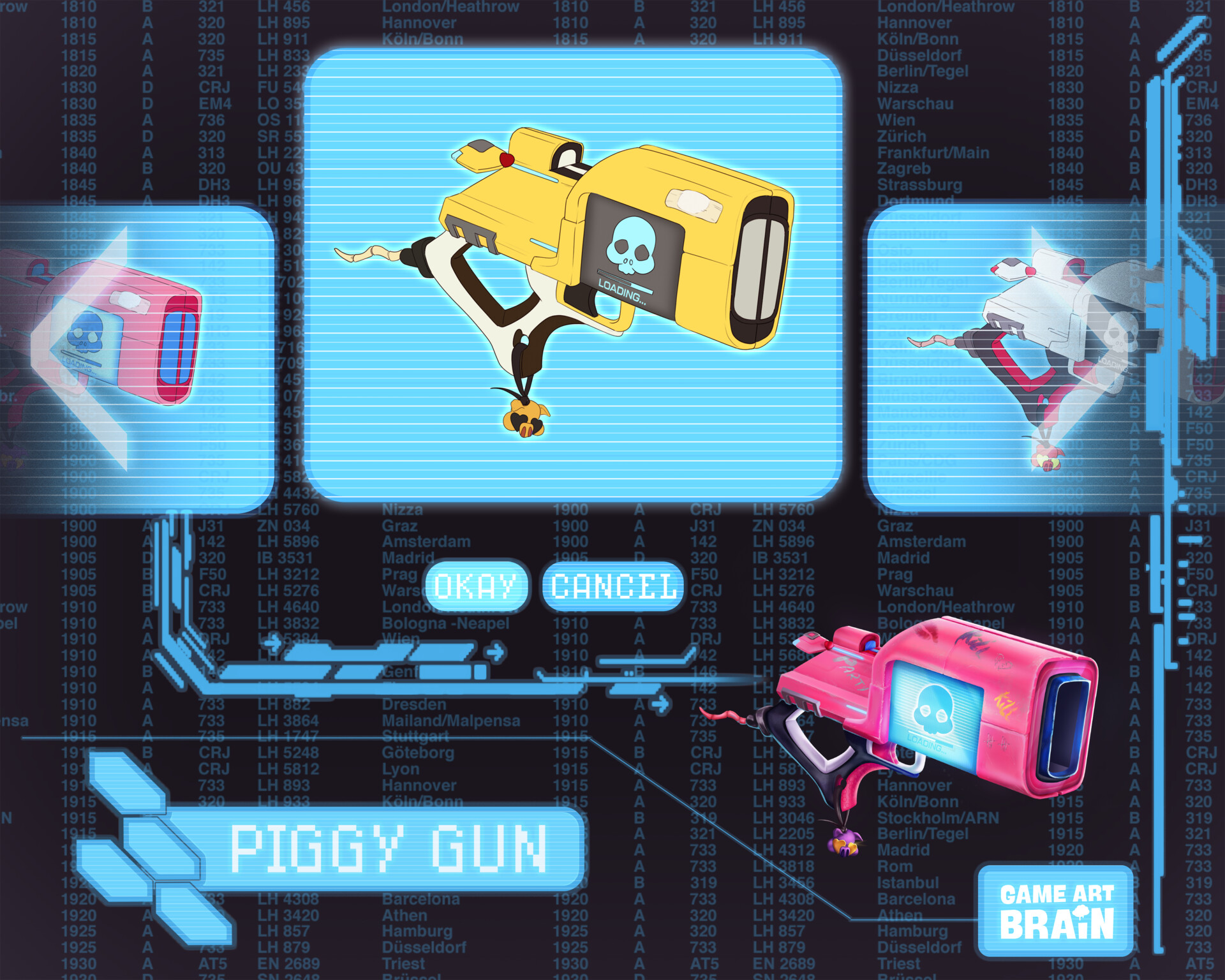 Game Art Brain - Creation & Consulting - Piggy Gun