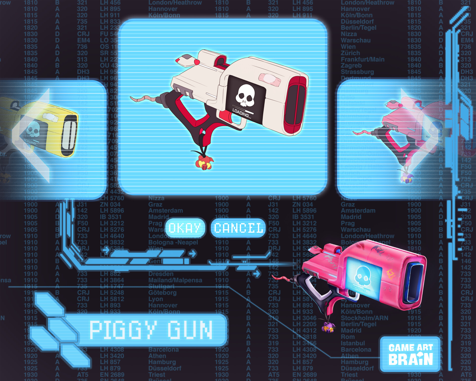 Game Art Brain - Creation & Consulting - Piggy Gun