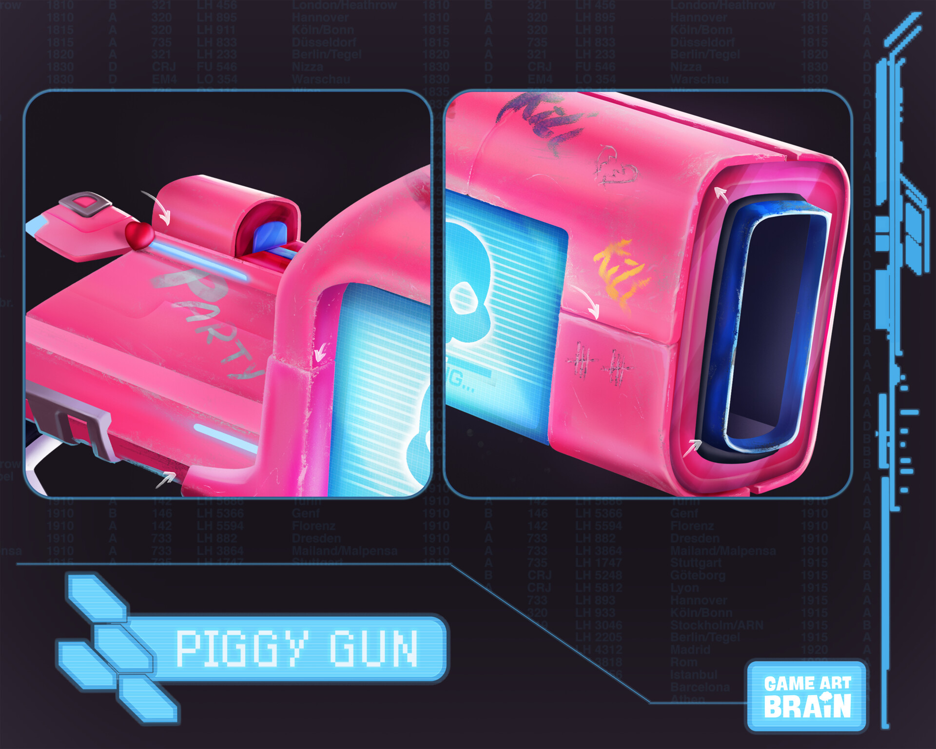 Game Art Brain - Creation & Consulting - Piggy Gun