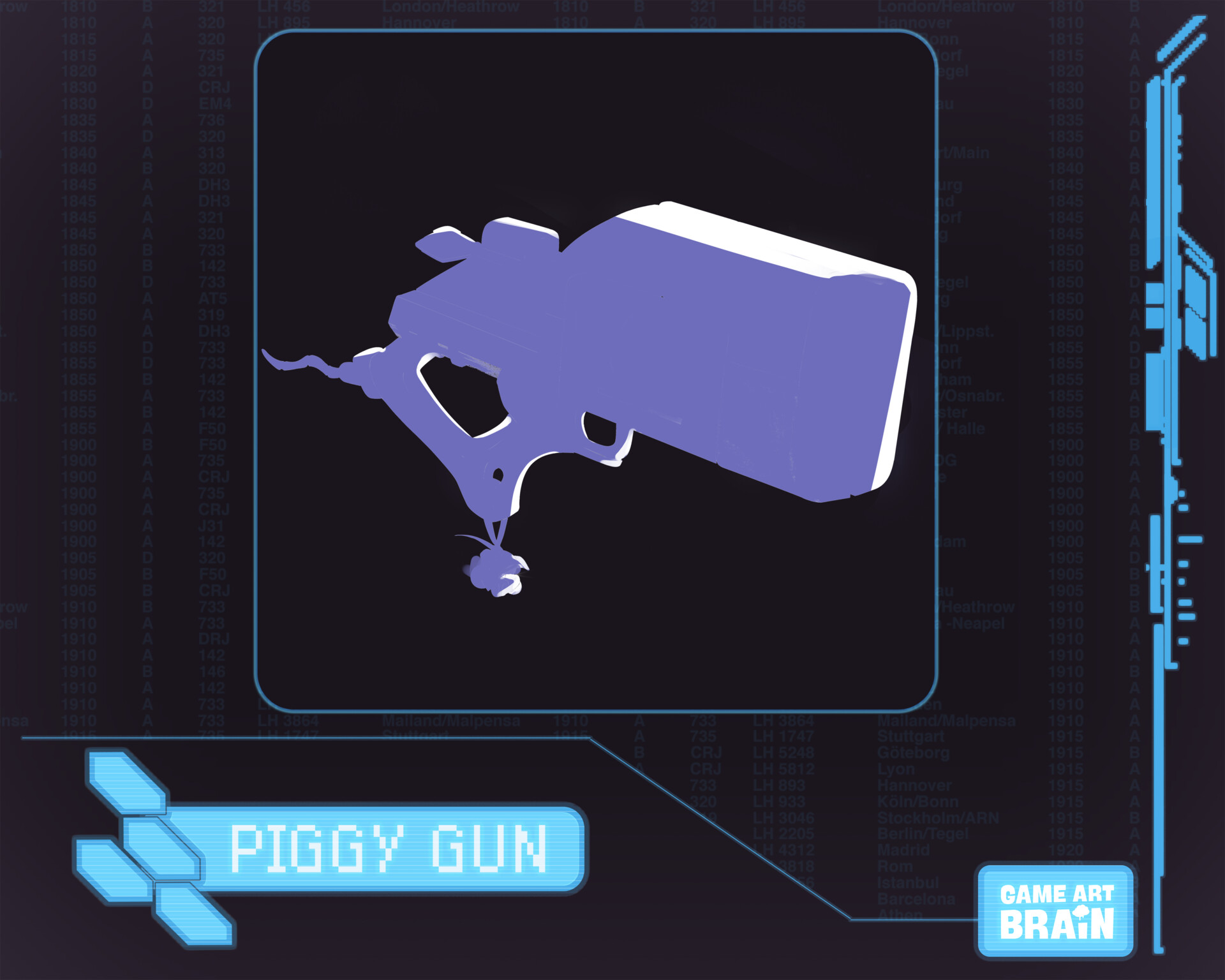 Game Art Brain - Creation & Consulting - Piggy Gun