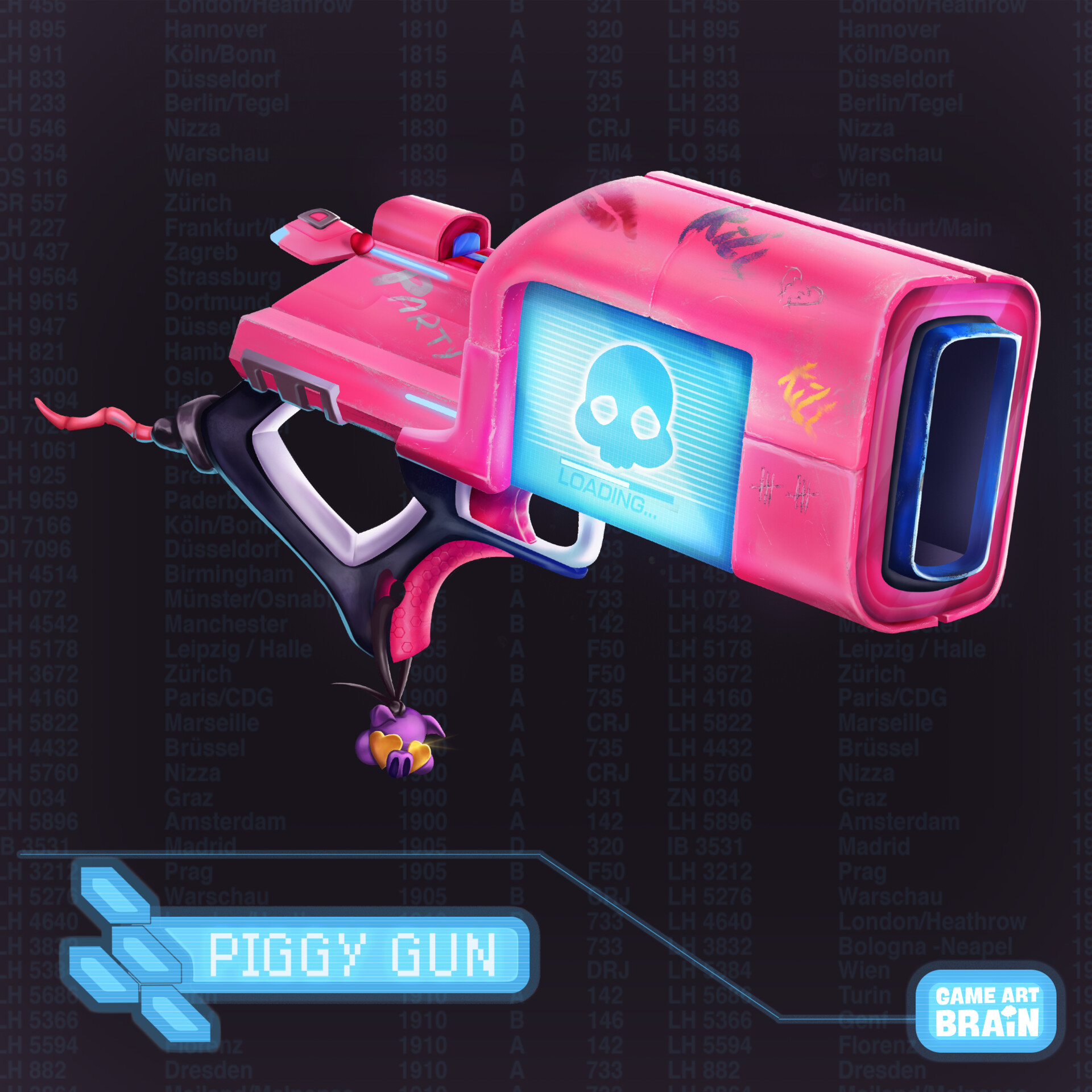 Game Art Brain - Creation & Consulting - Piggy Gun