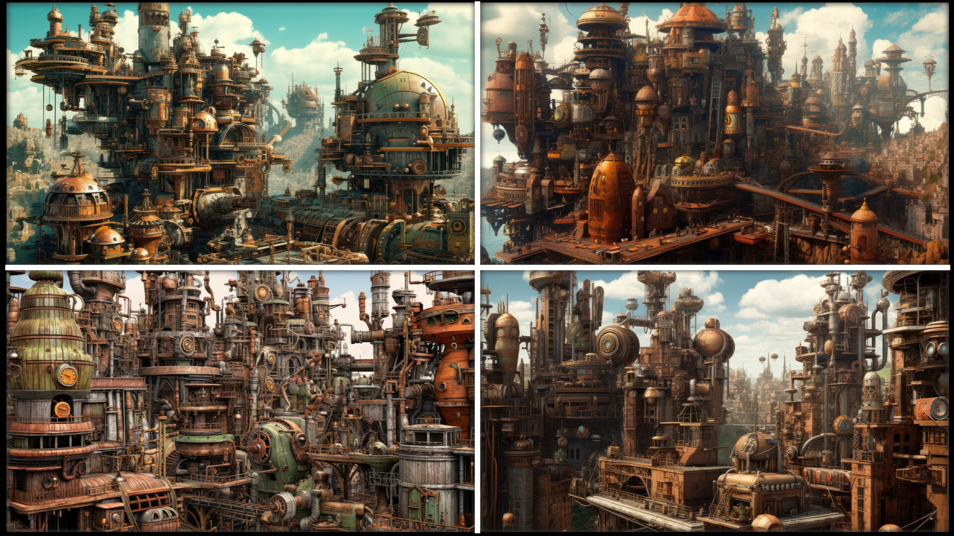 Ferial Concept - Steampunk - Exterior Concept Reference Image Pack