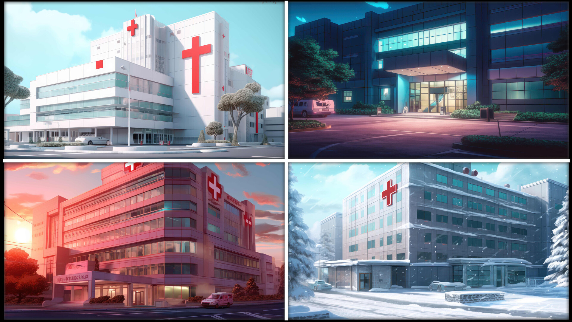 Anime Hospital Building
