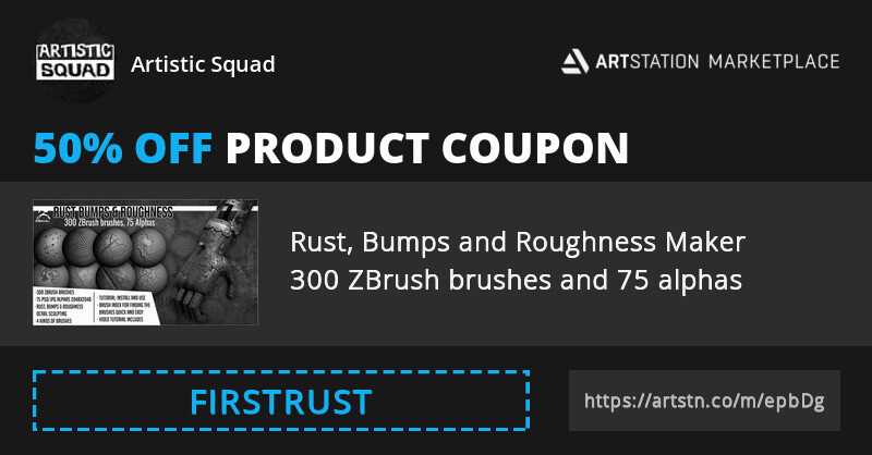 Artistic Squad - First 20 buyers COUPON: 50% off on Rust, Bumps ...
