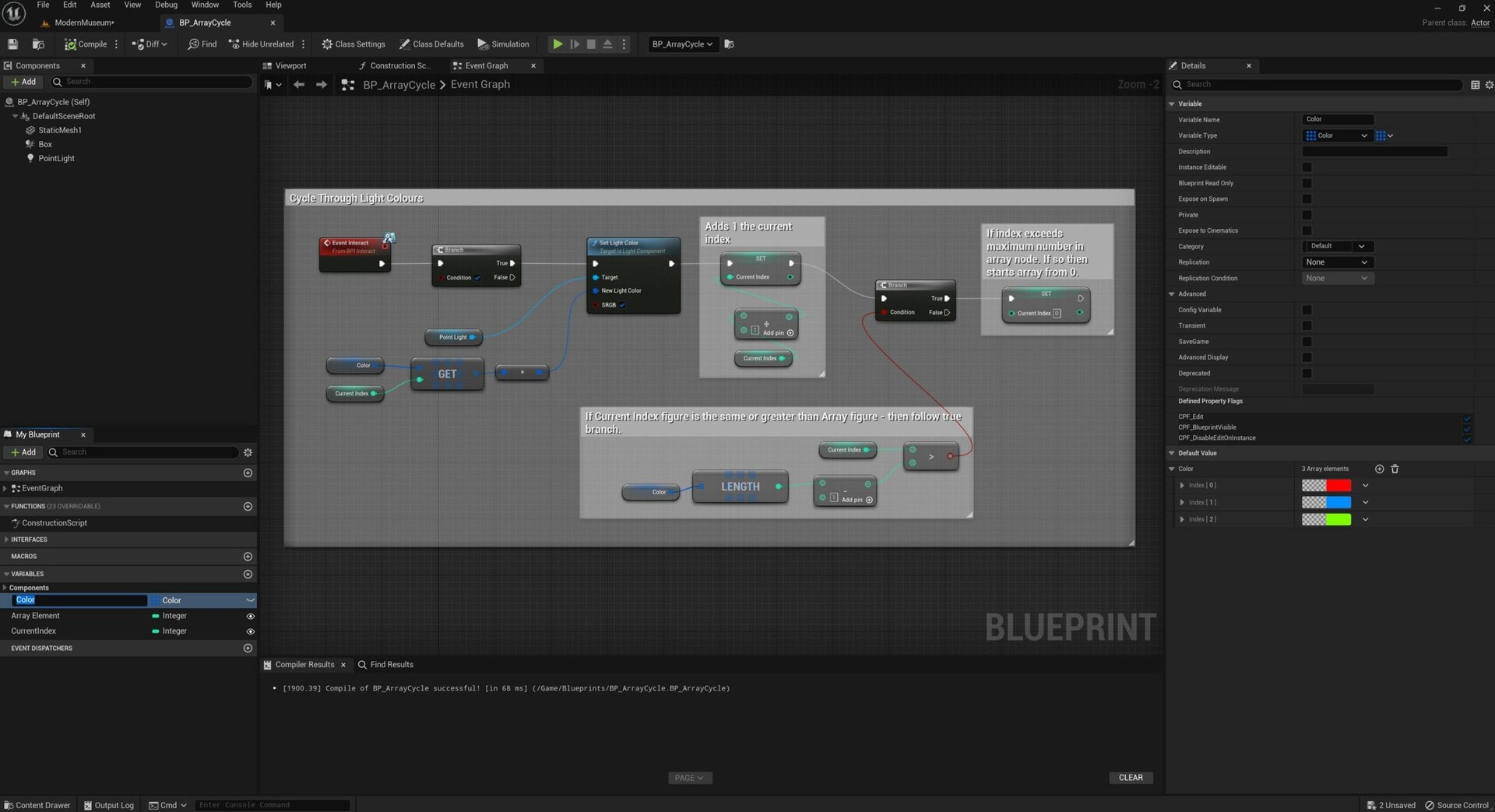 Chris J Mitchell - Unreal Engine Blueprint – Cycle Through an Array Chris J Mitchell - Unreal Engine Blueprint – Cycle Through an Array