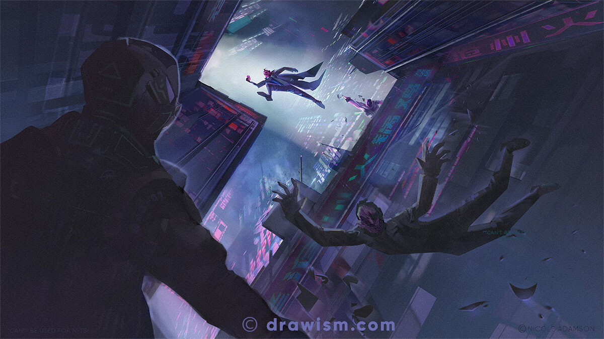 drawing digital art wallpaper