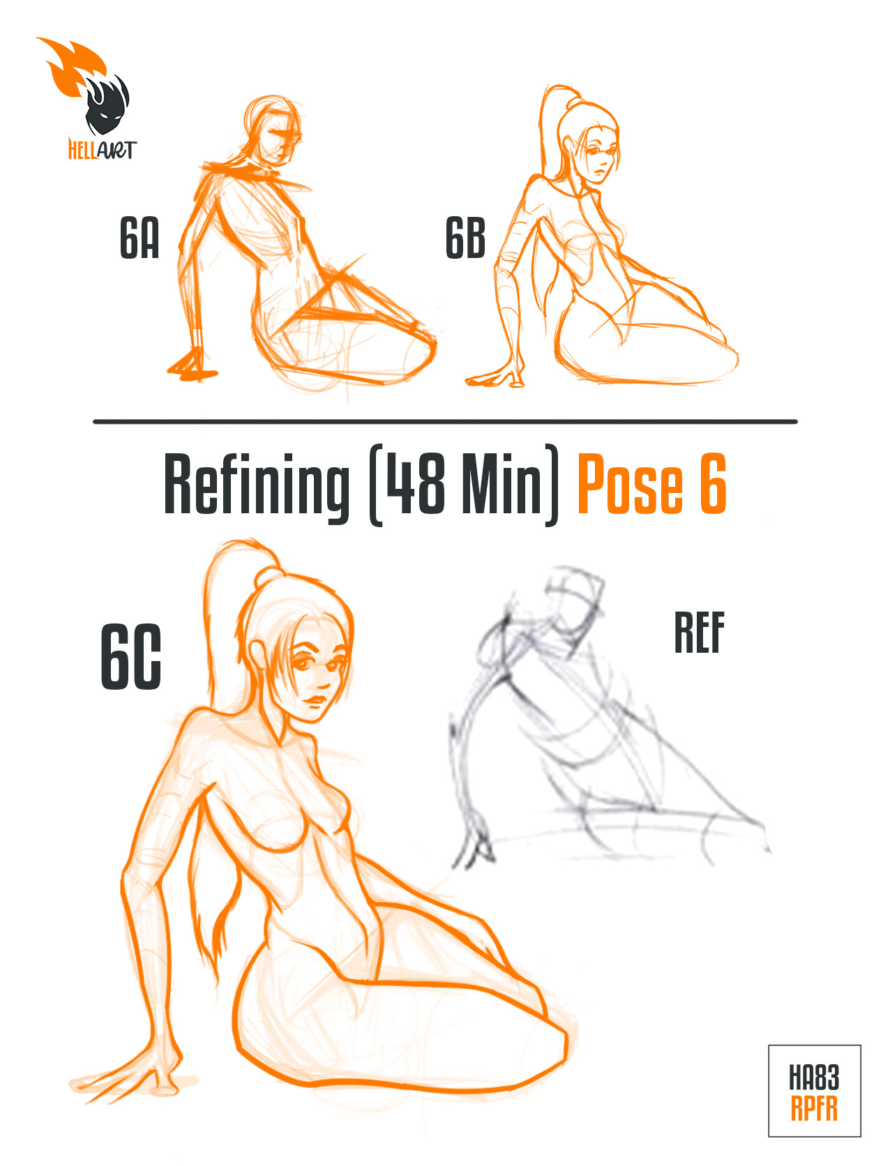 how to draw non stiff poses