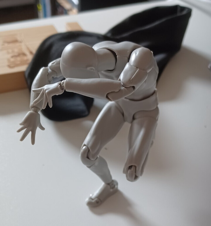 action figure posing