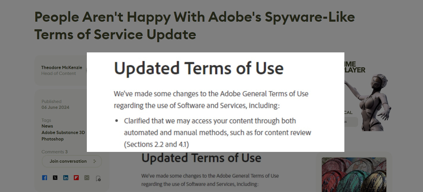 Reference images for artists - Adobe's New Terms of Service – Confused ...