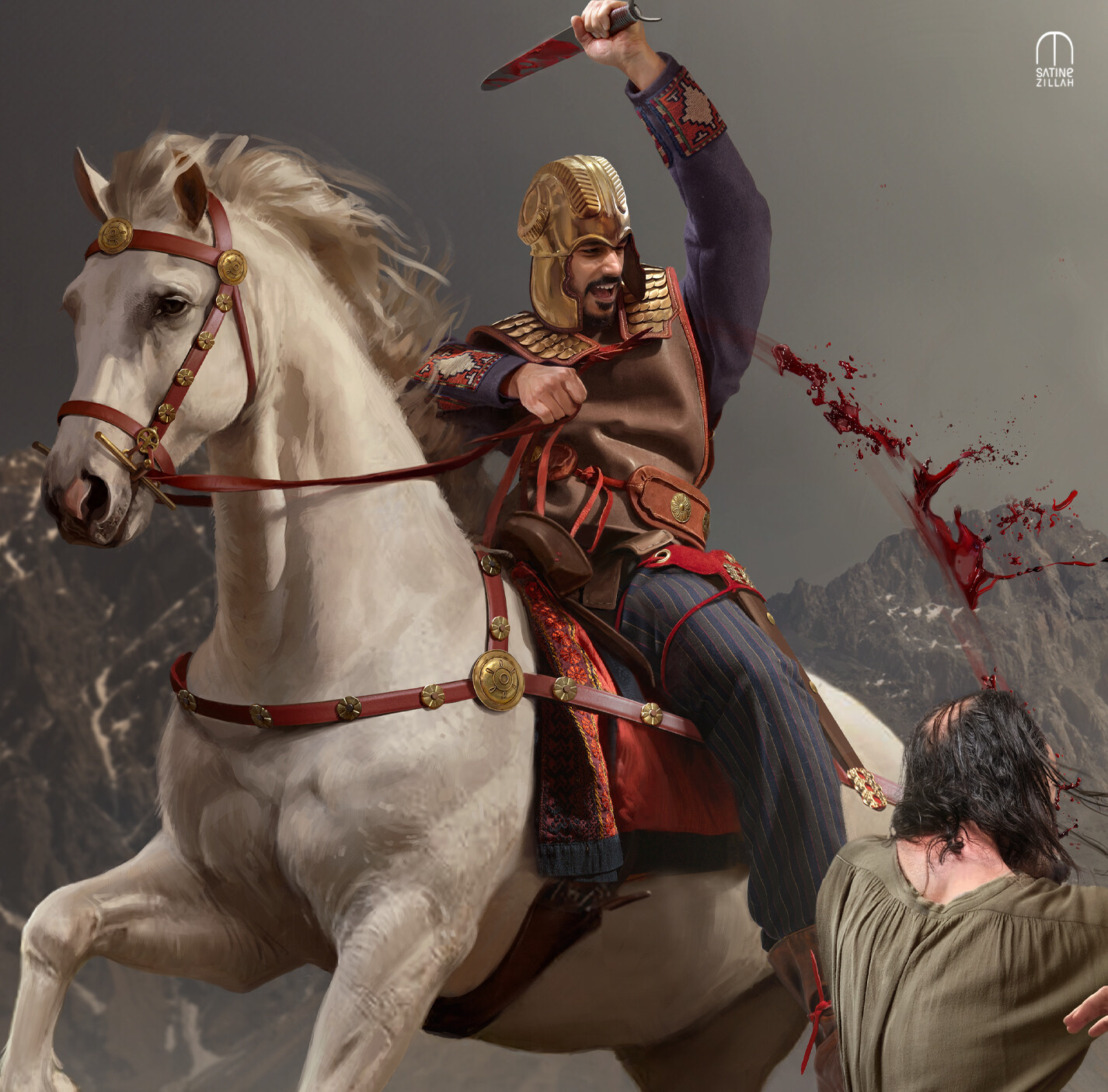 Satine Zillah [satinezillah.com] - STORY BEHIND THE PAINTING