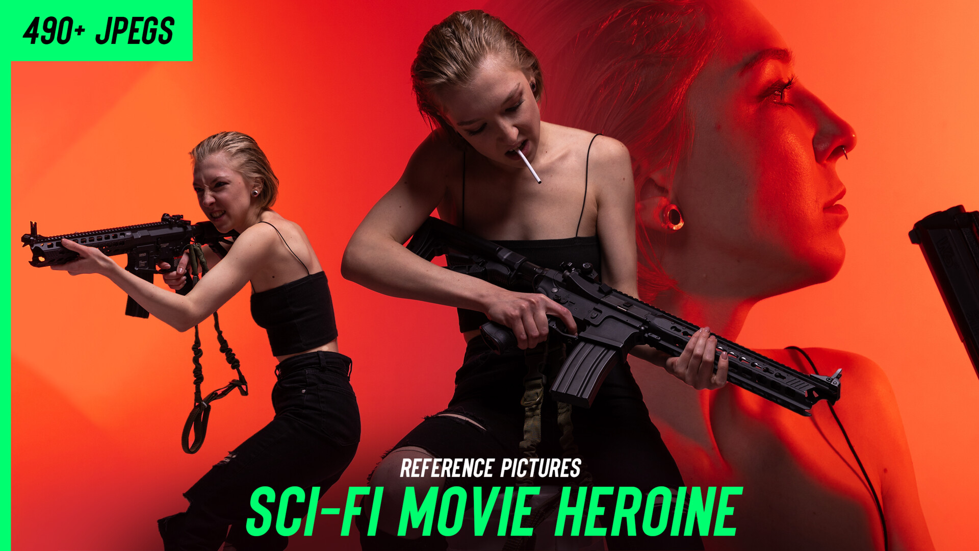 Obscura 29 - The 1st Part of the Pack with Action Heroine Poses!