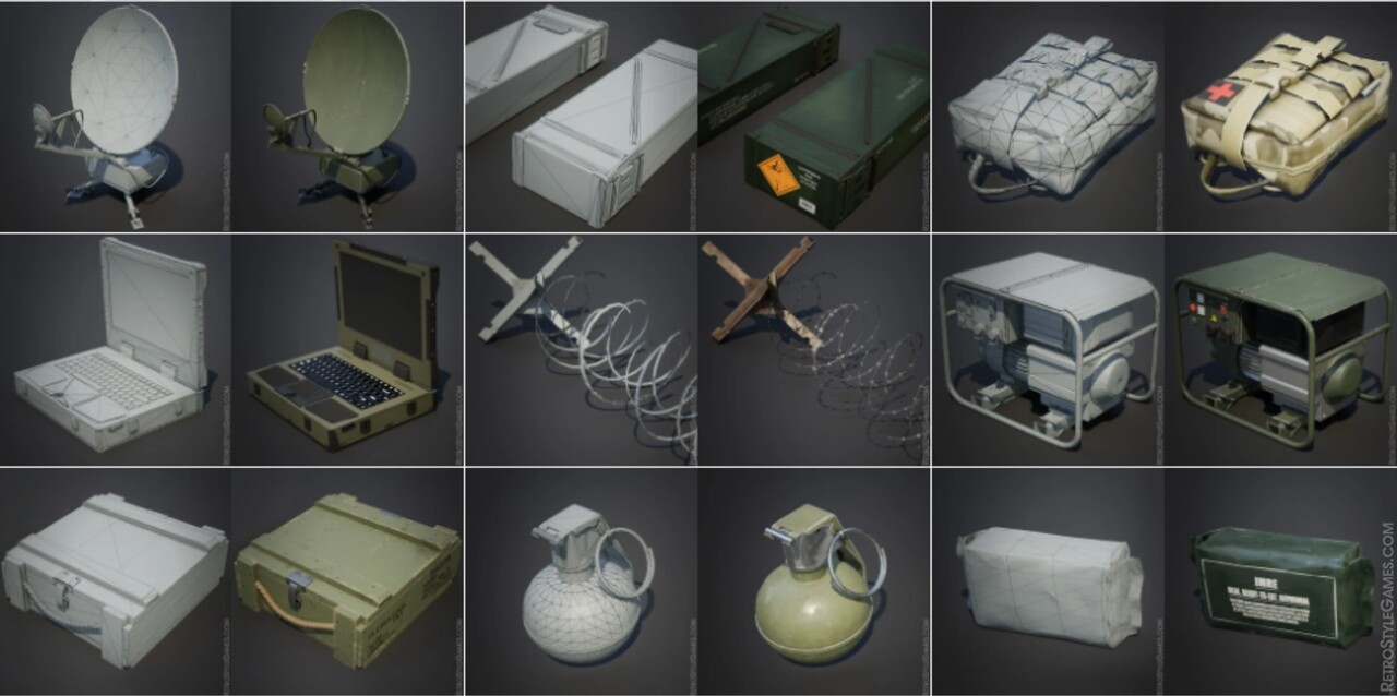 RetroStyle Games - Different Types of Concept Art & Where Styles Used