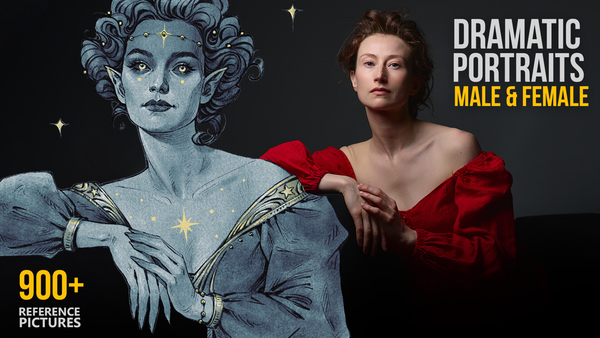 Grafit Studio - 900+ Dramatic Portraits (Male and Female) + 30% OFF SALE