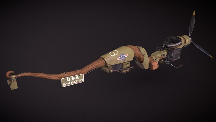 ArtStation - WW2 Broom - Hero Prop
