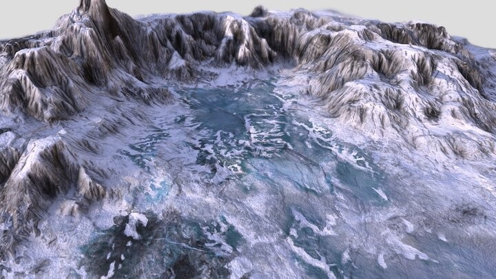 ArtStation - Icy Terrain Free Model