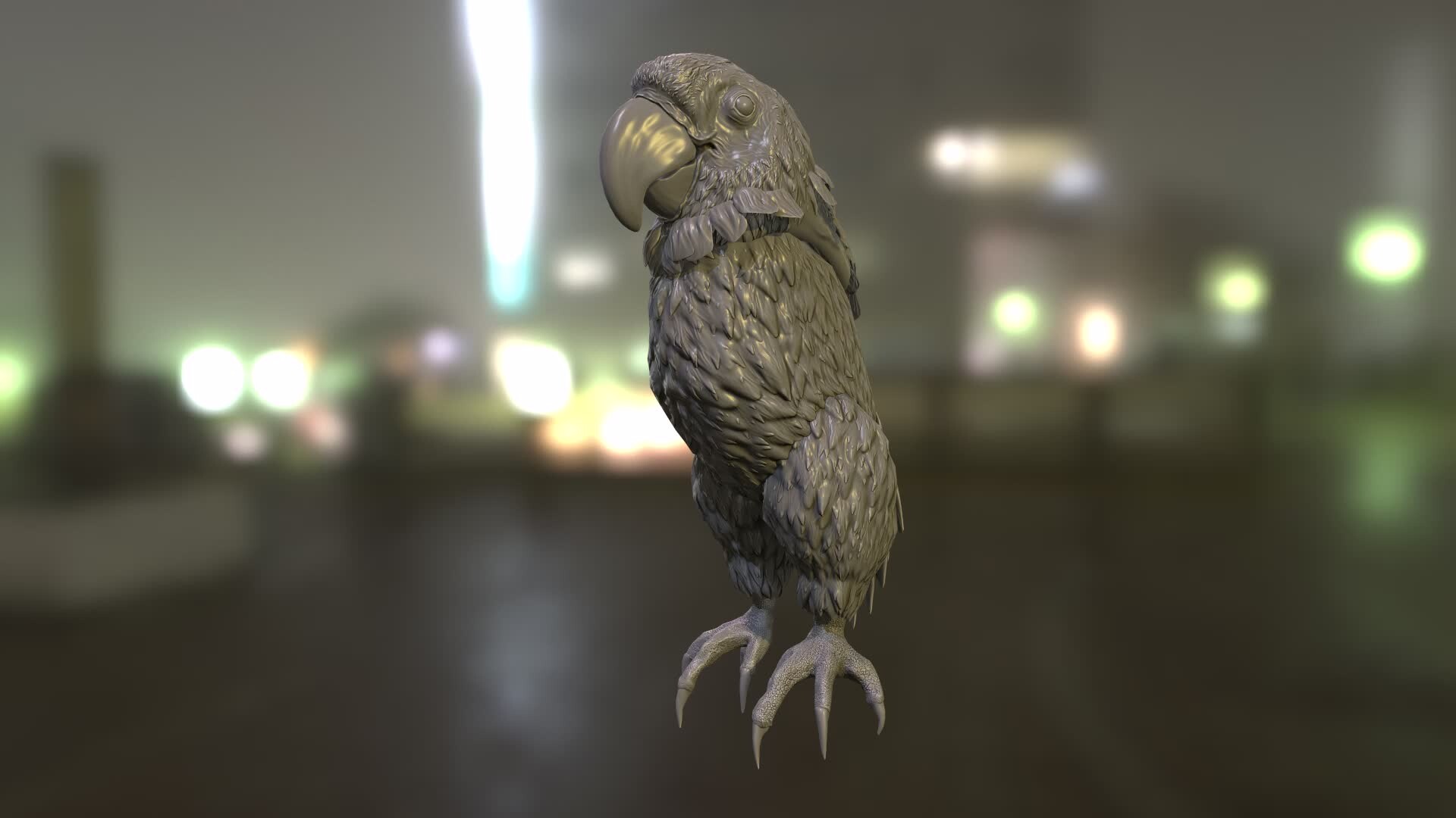ArtStation - Baked down the parrot body
