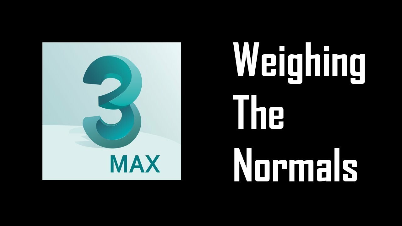 ArtStation - How to Use Weighted Normals (medium poly) in 3Ds Max Tutorial