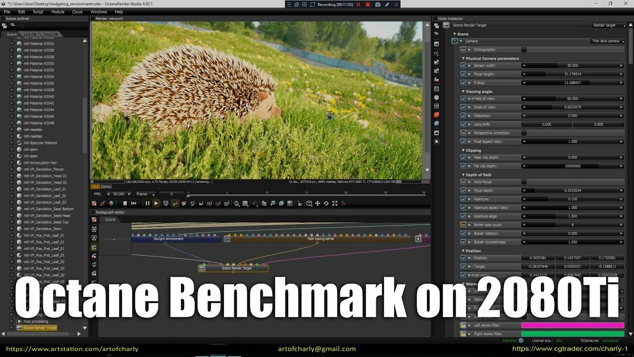 ArtStation - Nvidia RTX 2080Ti perfomance test in Octane render 4.0 ...