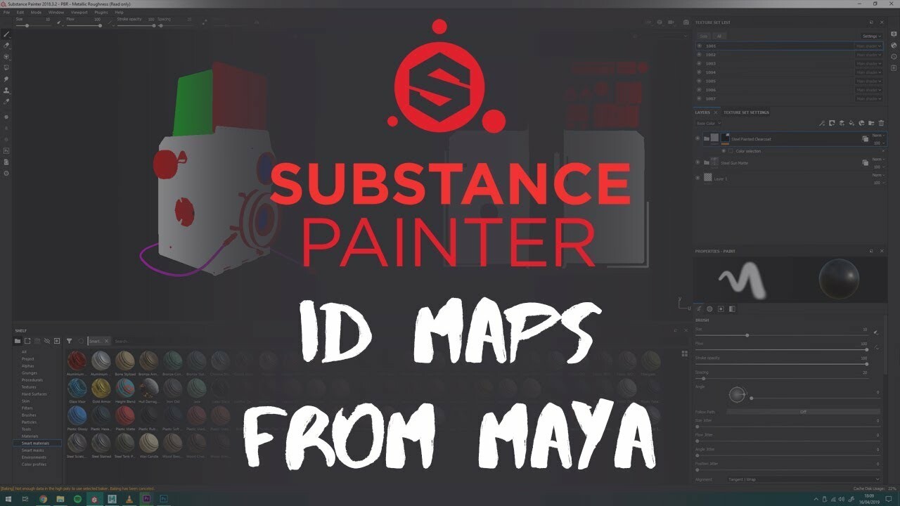 Michael Wilde - Substance Painter: ID Maps Setup with Maya