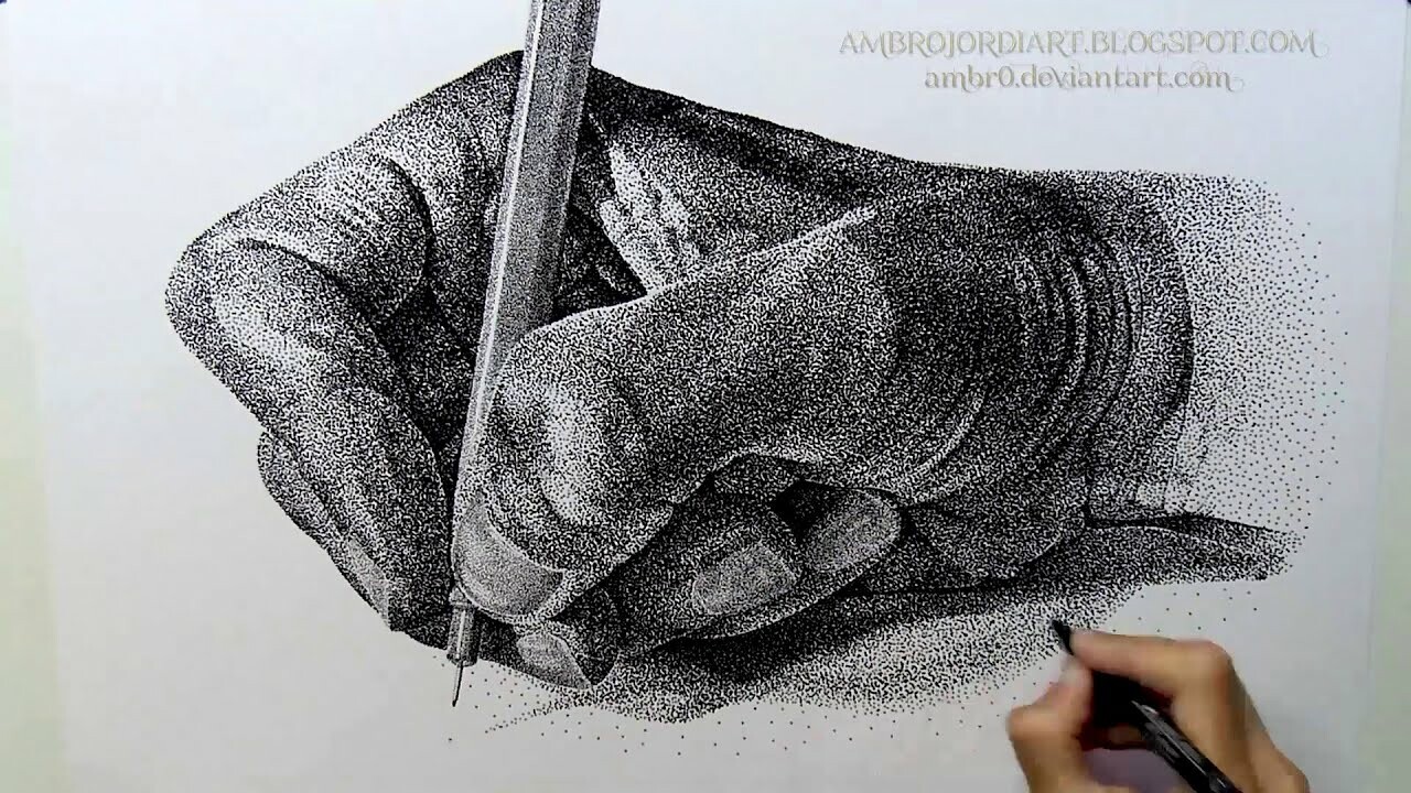 ArtStation - Start with a dot - Pointillism + Timelapse