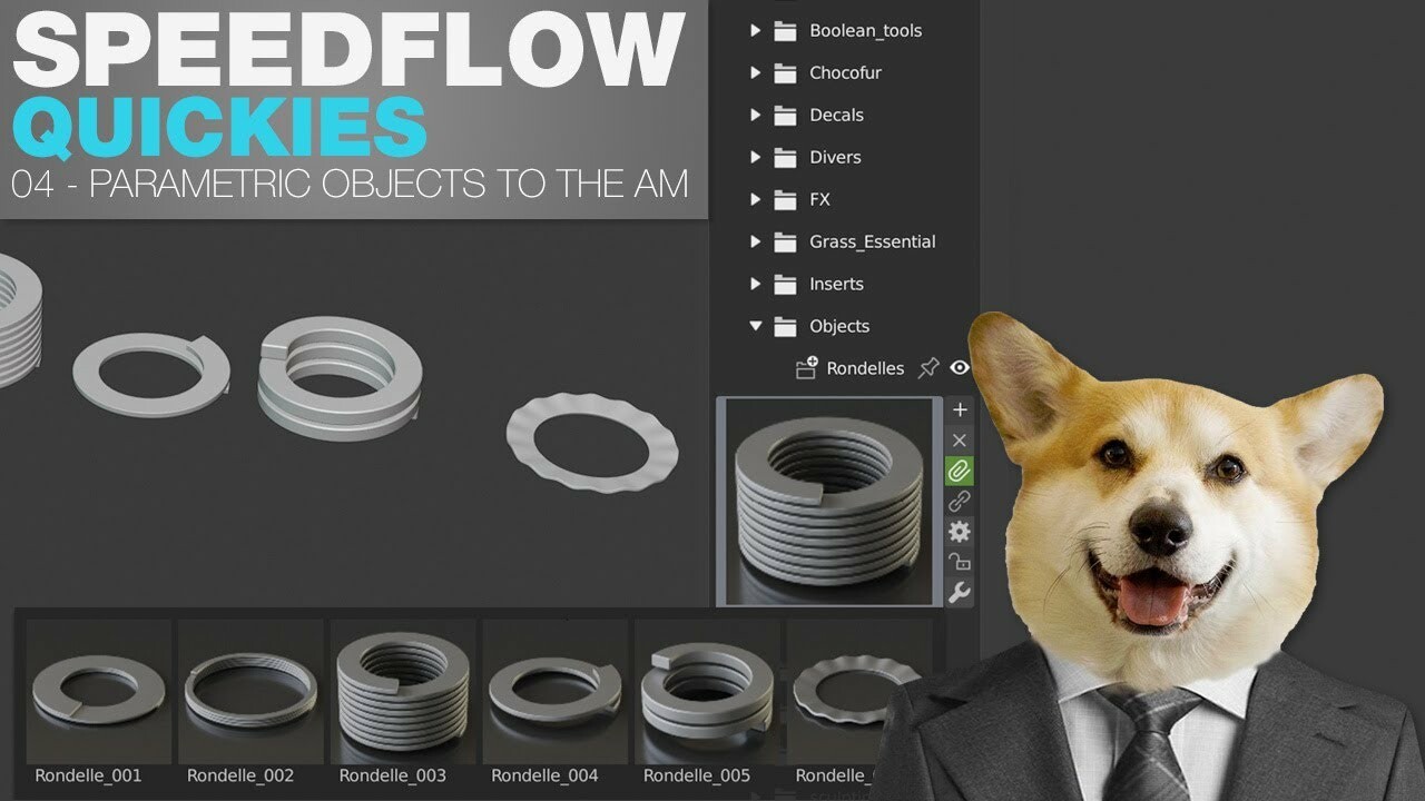 ArtStation - Speedflow - Quickie 04 - Make Parametric Objects and Add them to the Asset Management
