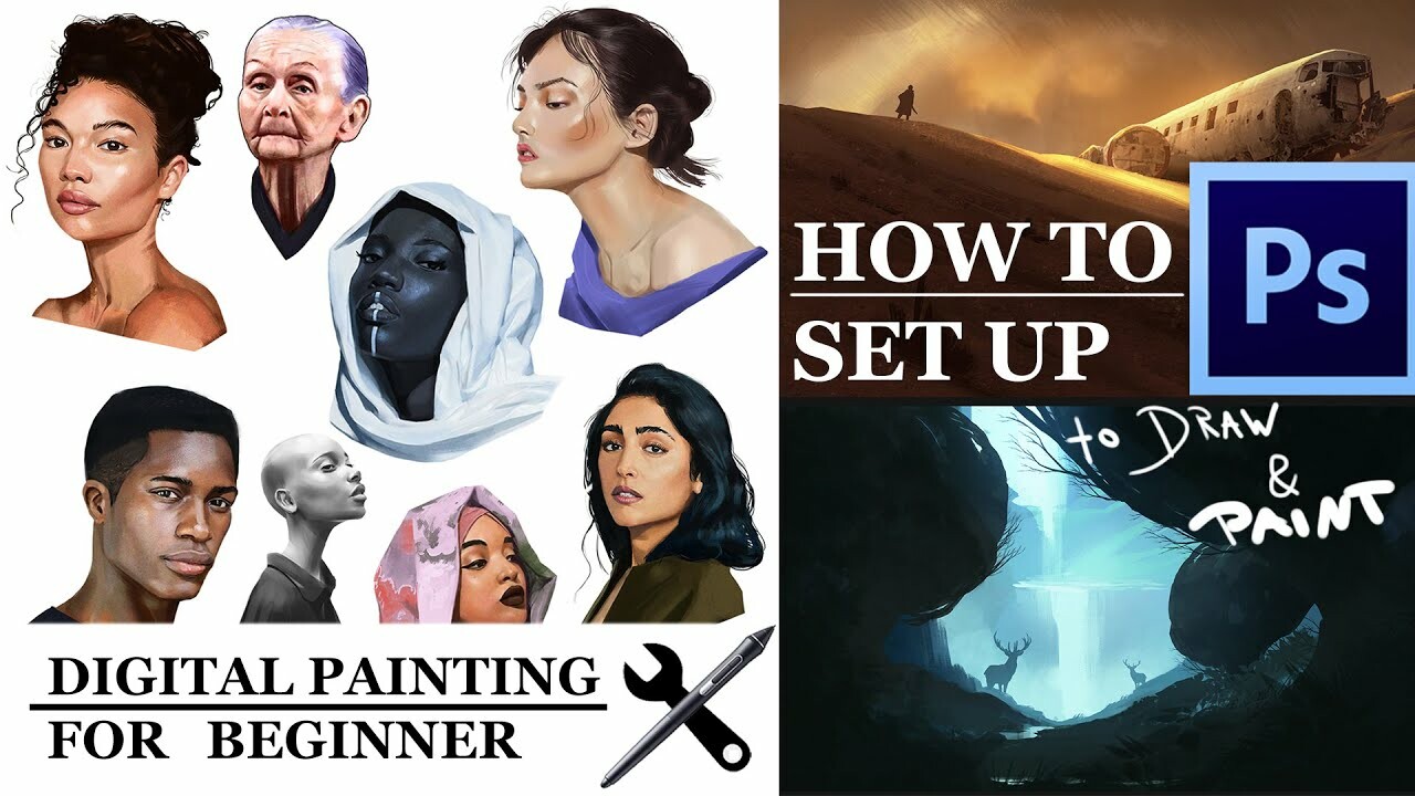 ArtStation - Photoshop for Beginner in Concept Art #Youtube