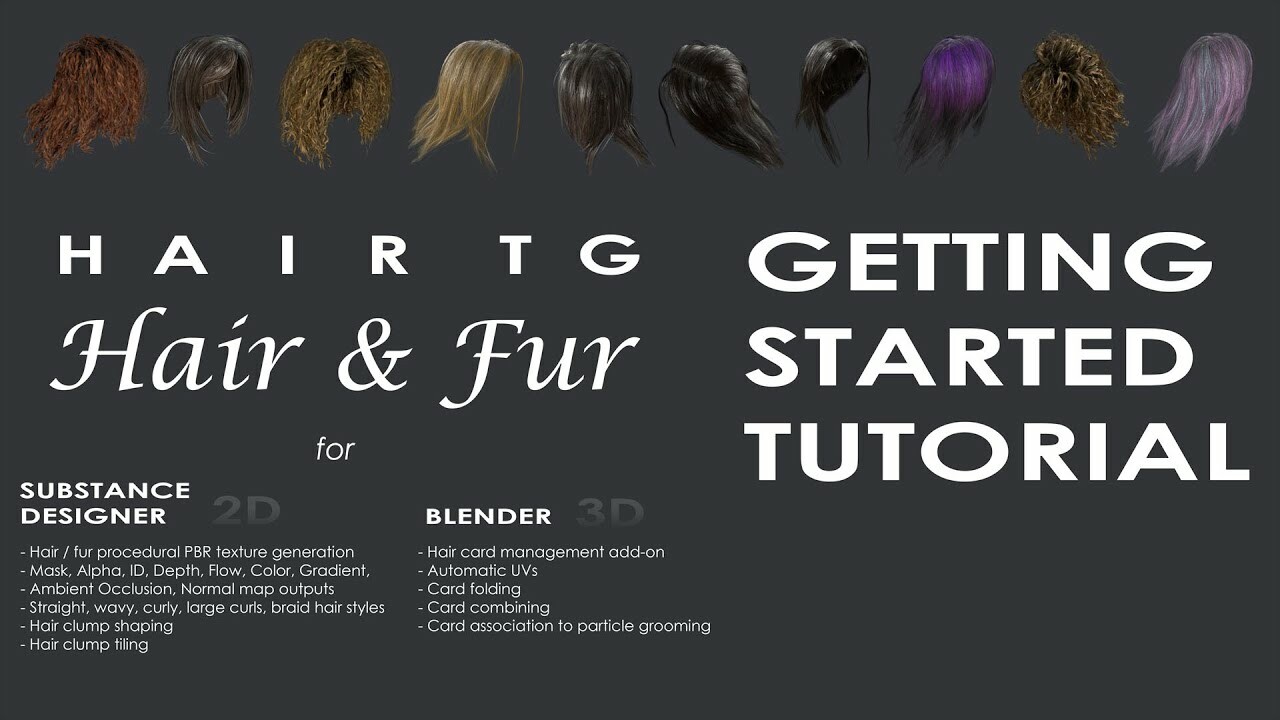 ArtStation - New HairTG - Hair & Fur Getting Started tutorial video