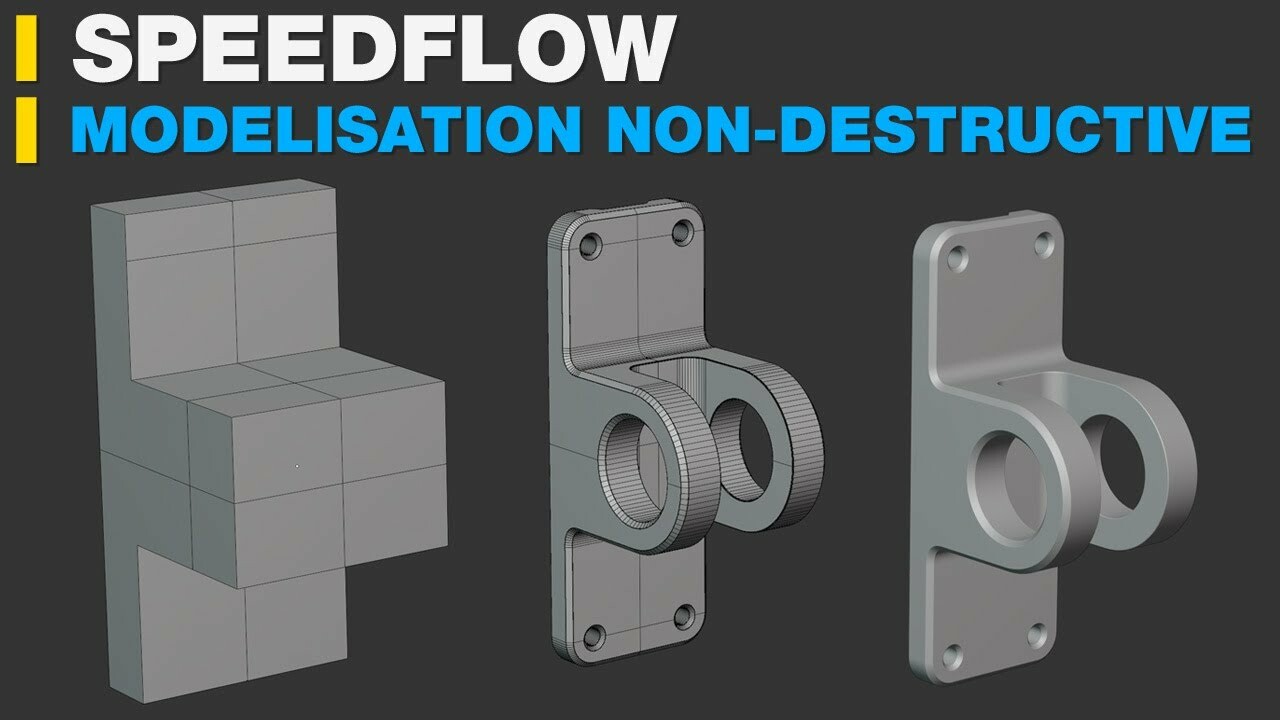 ArtStation - SPEEDFLOW - Modélisation Non-Destructive sur Blender