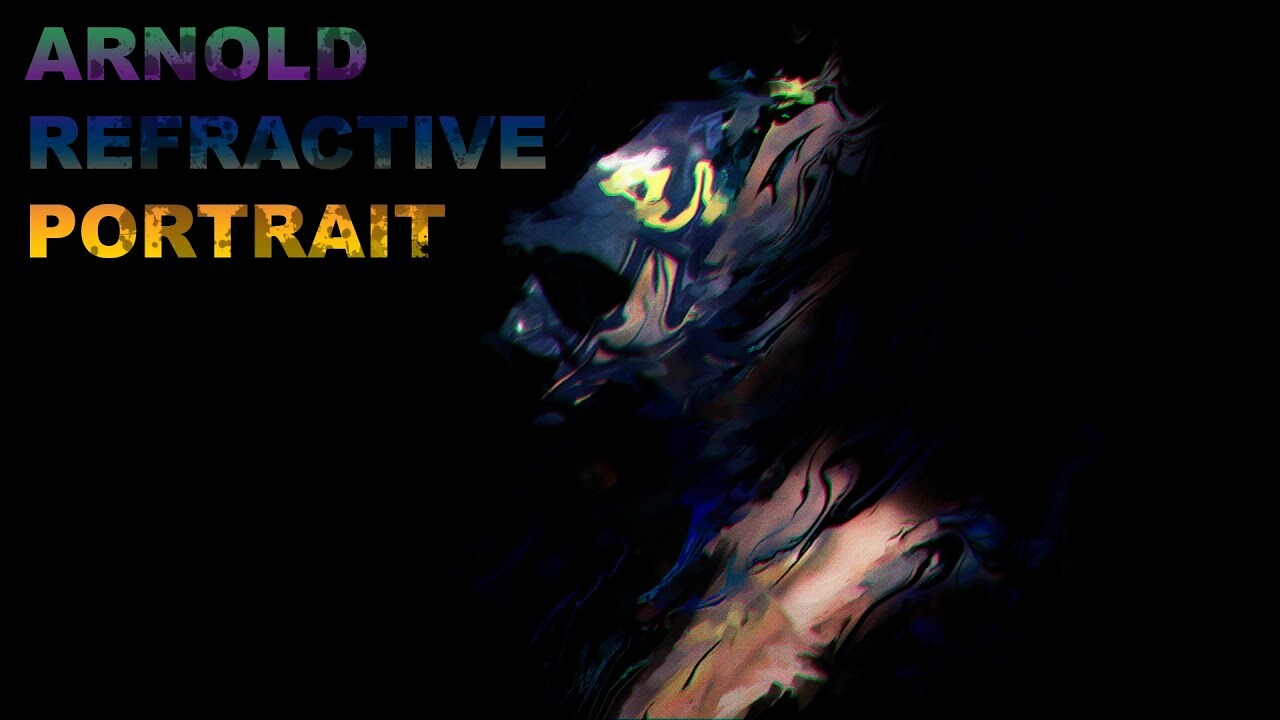 ArtStation - Arnold Renderer refractive portrait in Maya.