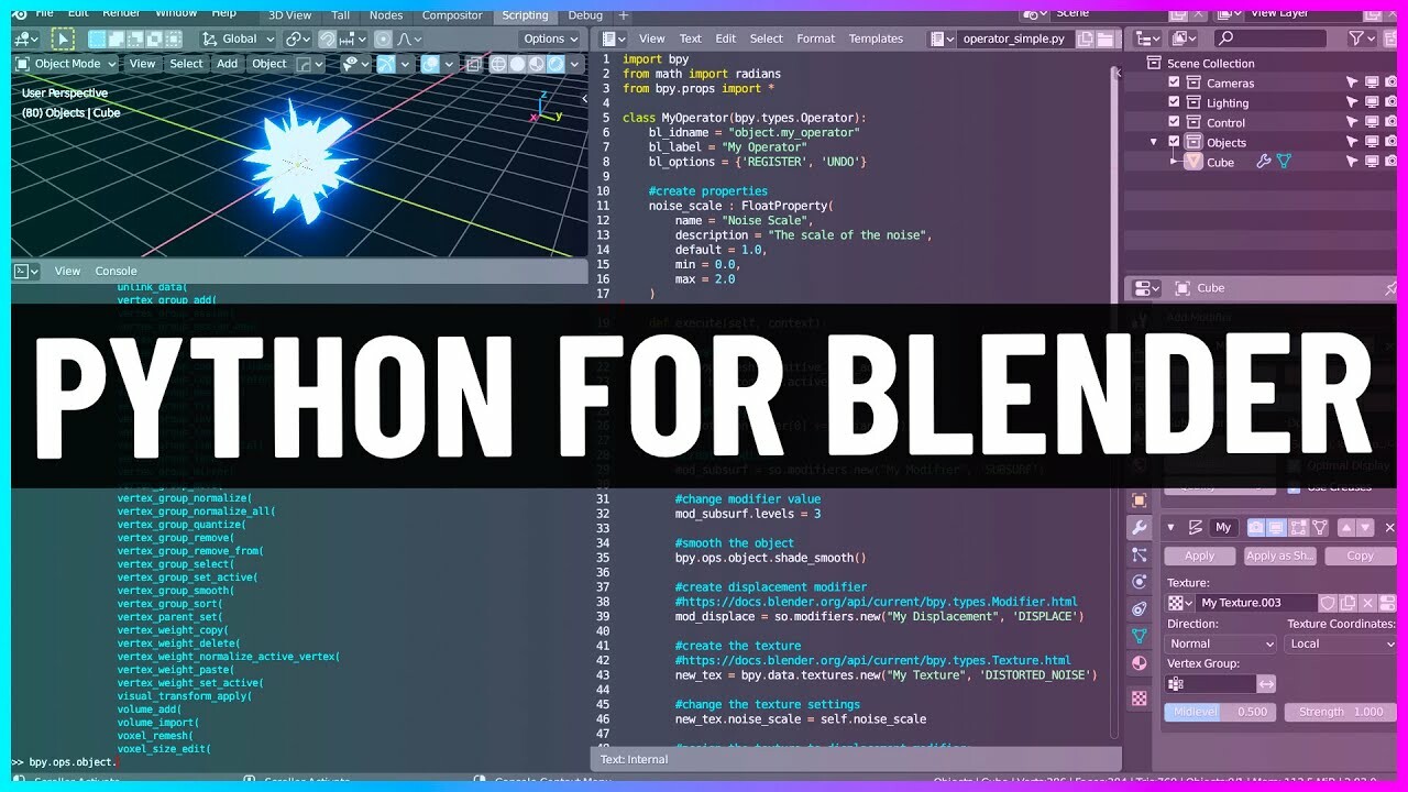 ArtStation - Python Crash Course for Blender!
